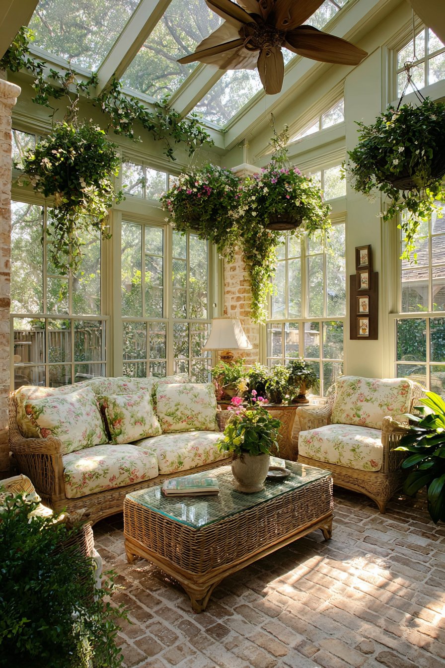 17+ Cozy Sunroom Living Room Ideas | Glowdecors